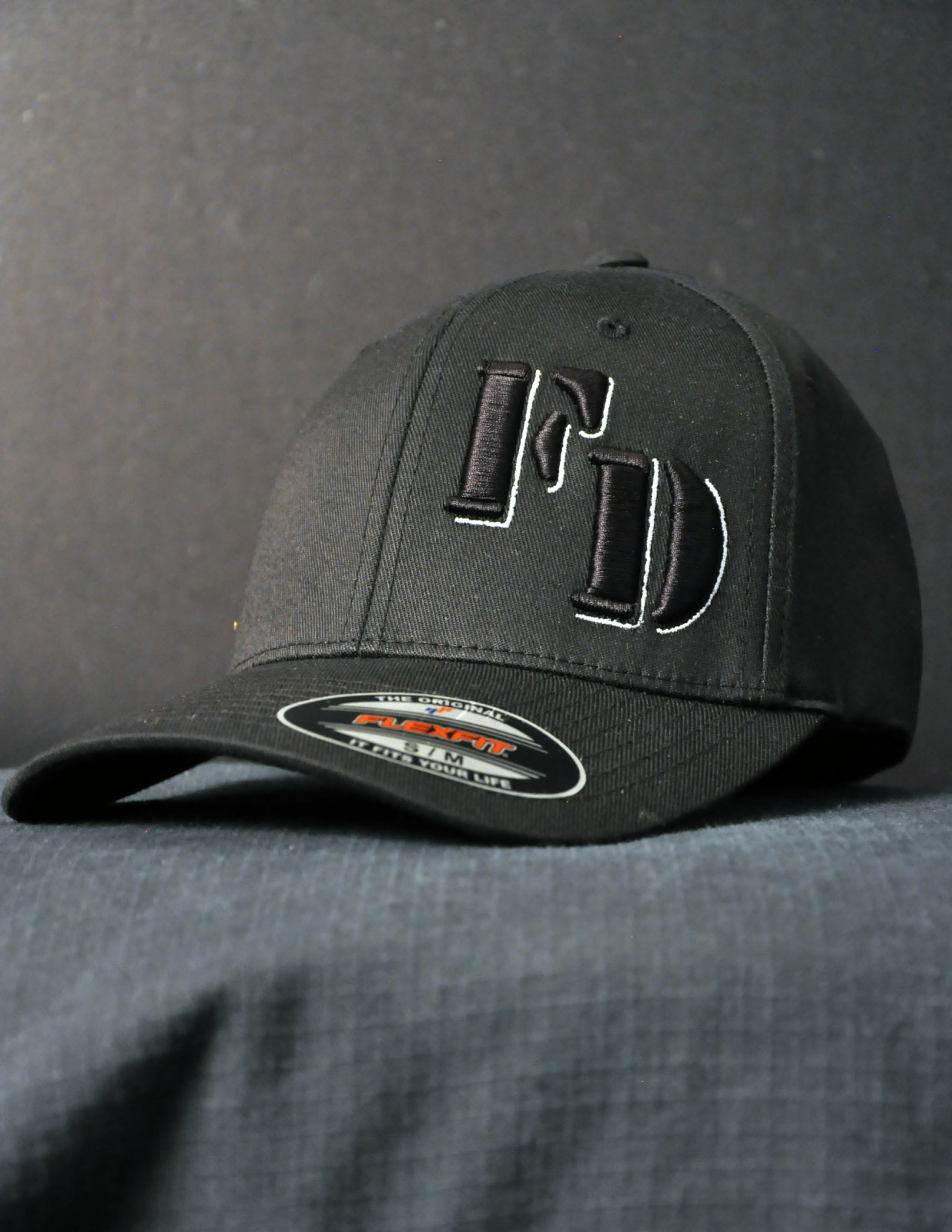 Fd 3d Flex Fit Firefighter Hat Black On Black Fitted Black Helmet Firefighter Shirts Hats