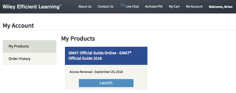 GMAT News: The Wiley Efficient Learning Platform Has Arrived. : General ...